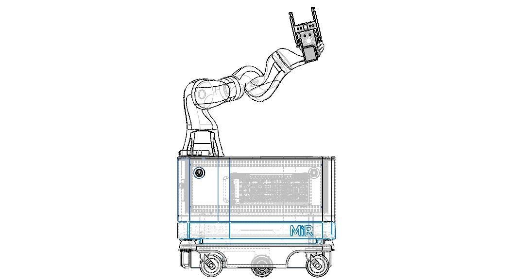 MiR Enclosed KUKA Robot Mount 3D model rigged | CGTrader