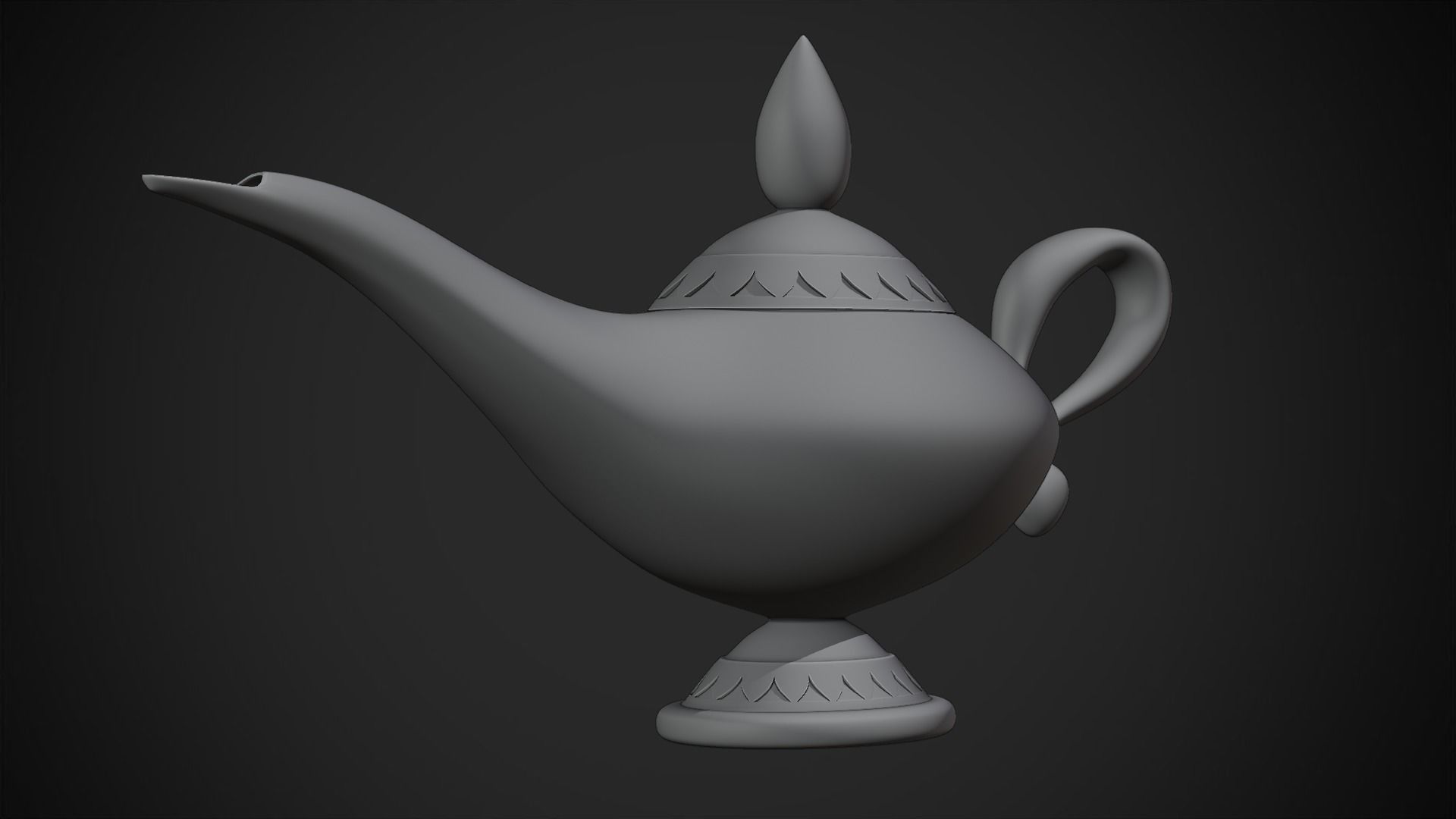 Aladdin Genie Lamp for Cosplay 3D model 3D printable | CGTrader