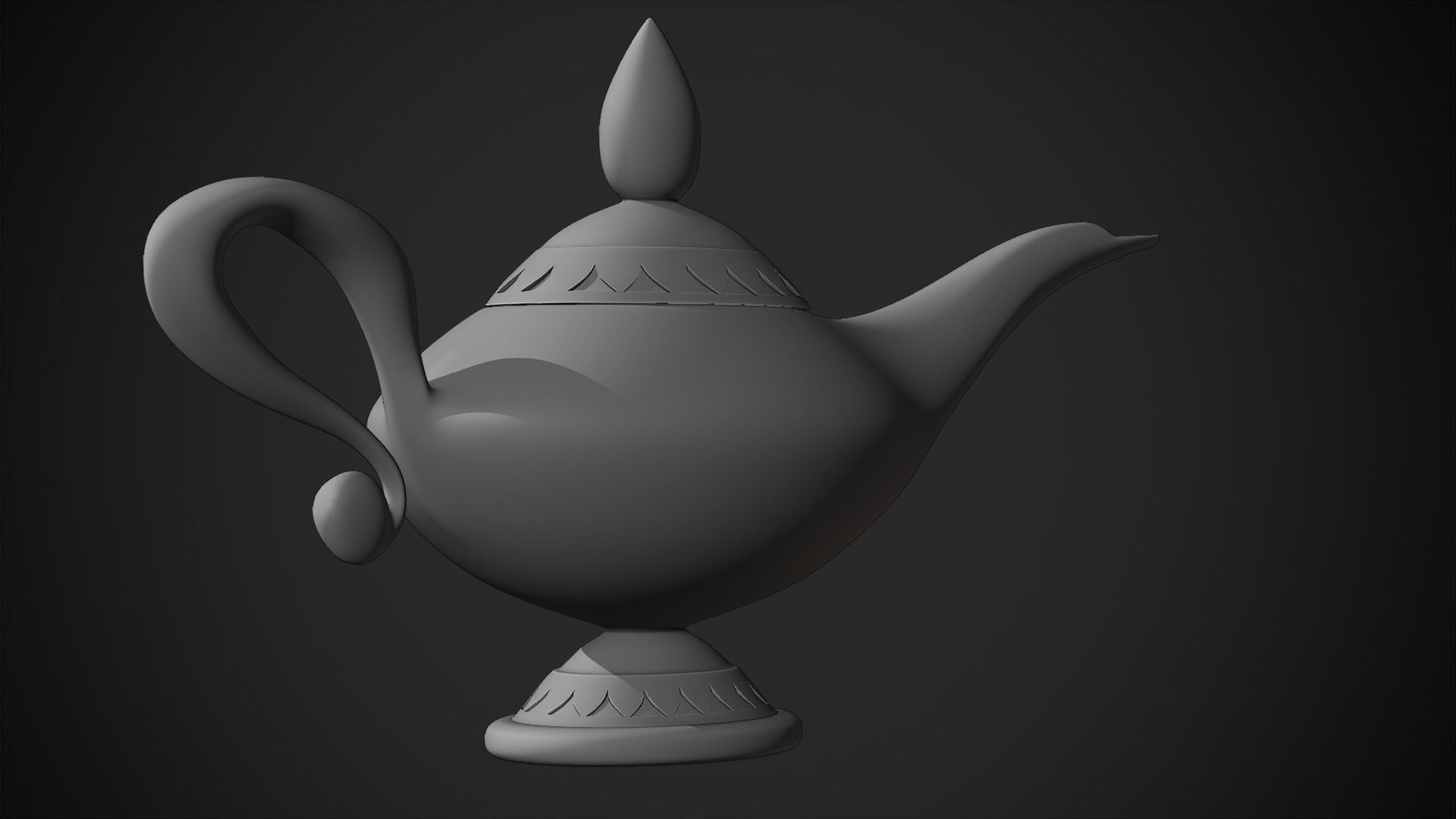 Aladdin Genie Lamp for Cosplay 3D model 3D printable | CGTrader