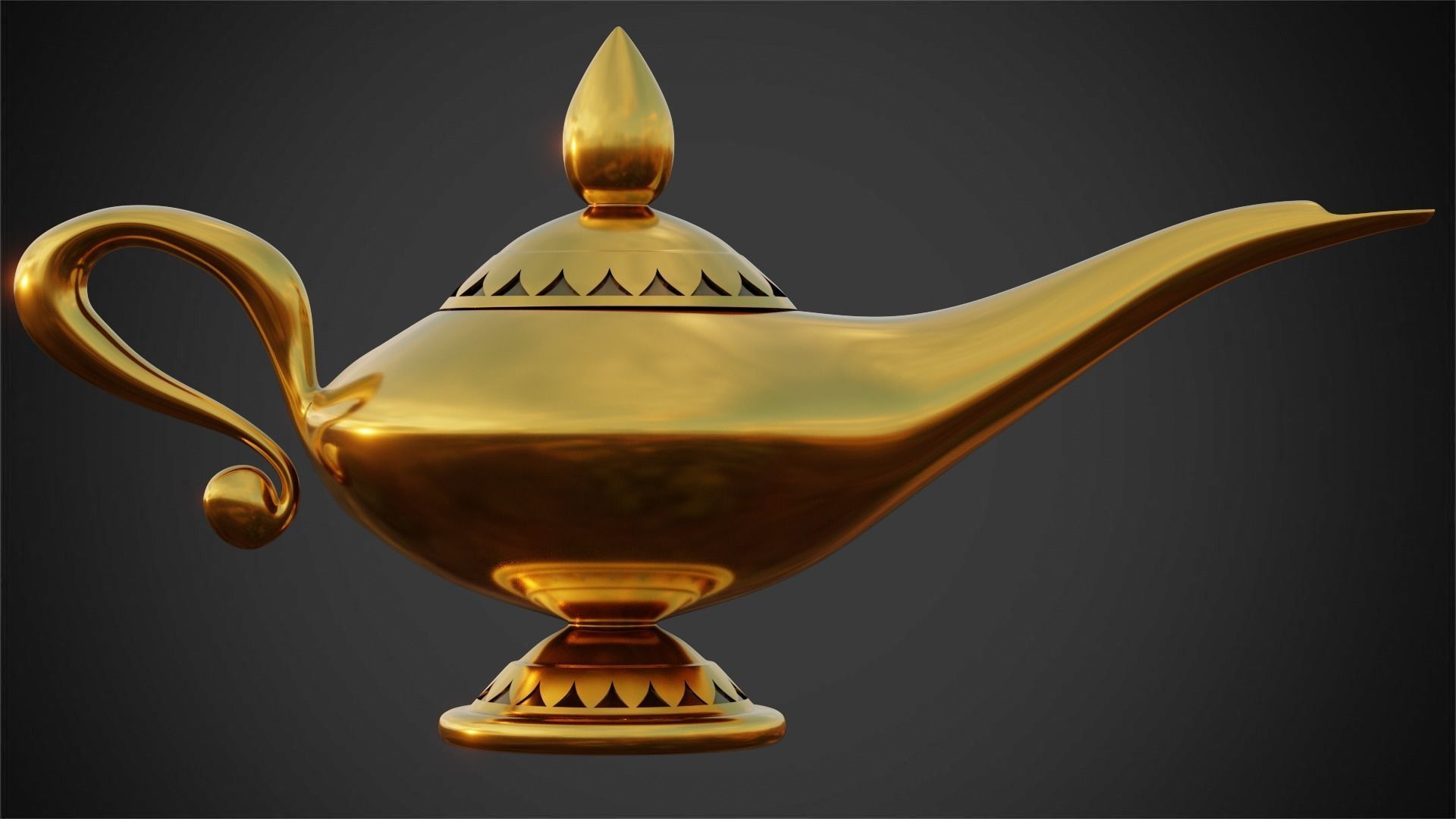 Aladdin Genie Lamp for Cosplay 3D model 3D printable | CGTrader