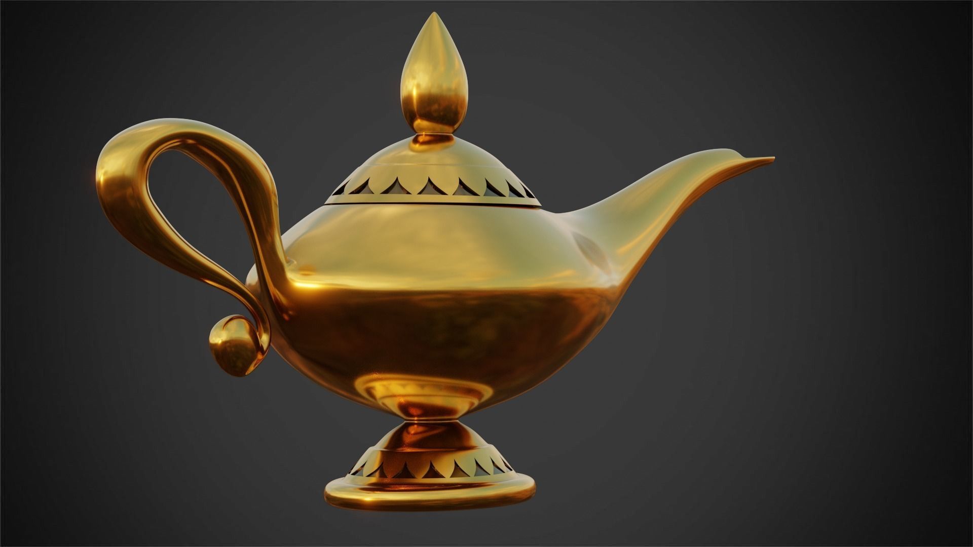 Aladdin Genie Lamp for Cosplay 3D model 3D printable | CGTrader