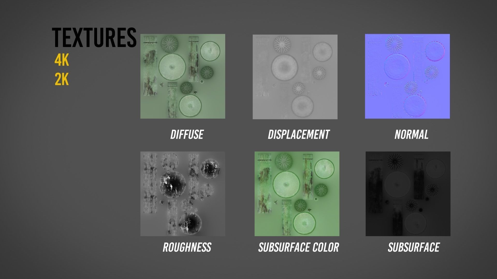 3D model Mushrooms Set 01-PBR VR / AR / low-poly | CGTrader