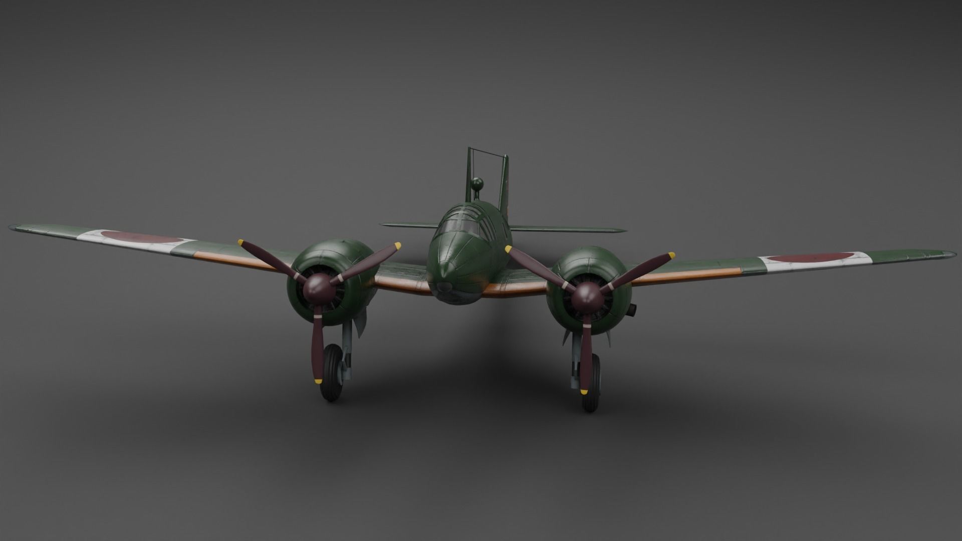 3D model Mitsubishi Ki-46 II Dinah Twin-Engine Reconnaissance Aircraft ...