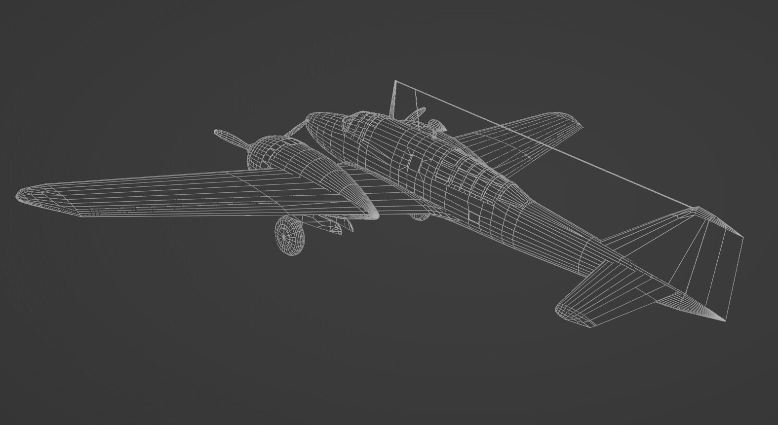 3D model Mitsubishi Ki-46 II Dinah Twin-Engine Reconnaissance Aircraft ...