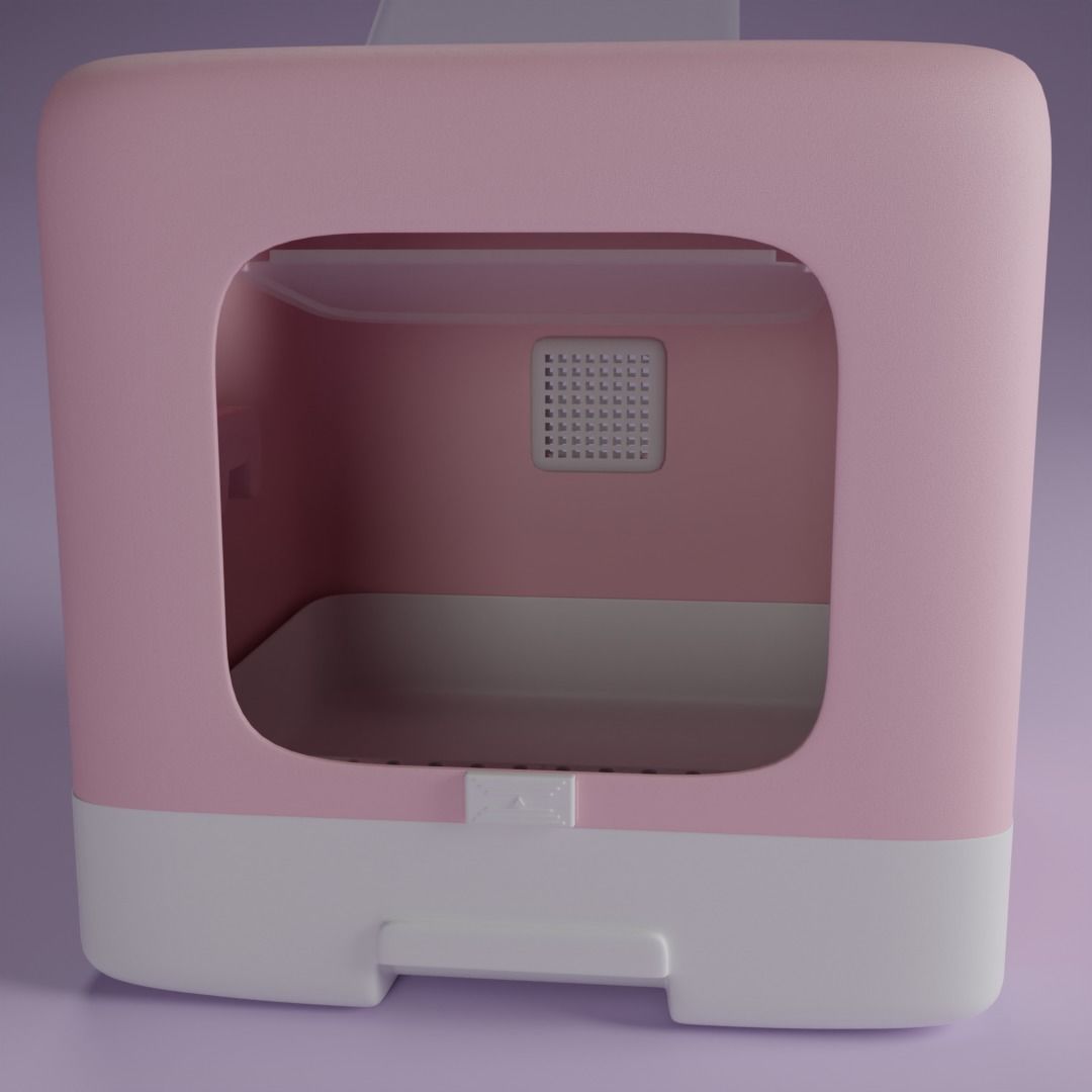 cat litter box 3D model | CGTrader