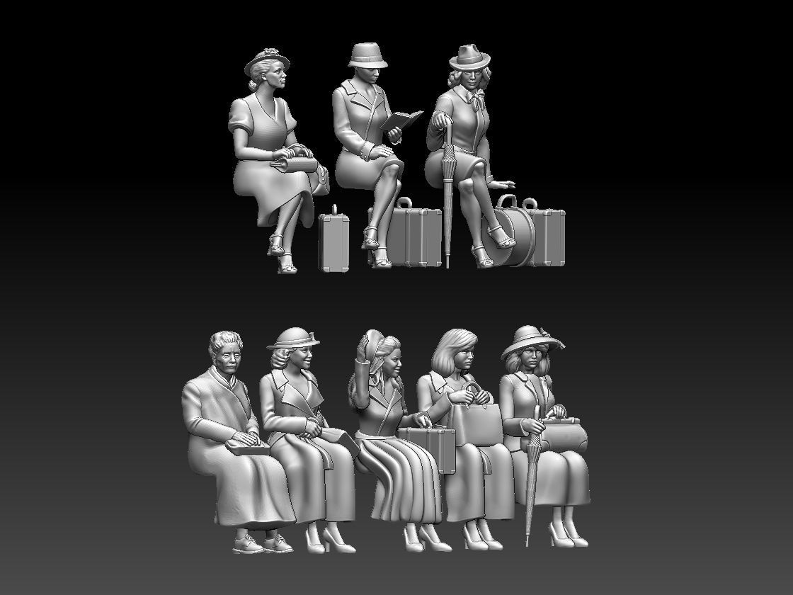 PASSENGERS 3D model 3D printable | CGTrader