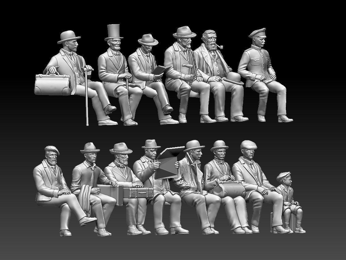 PASSENGERS 3D model 3D printable | CGTrader