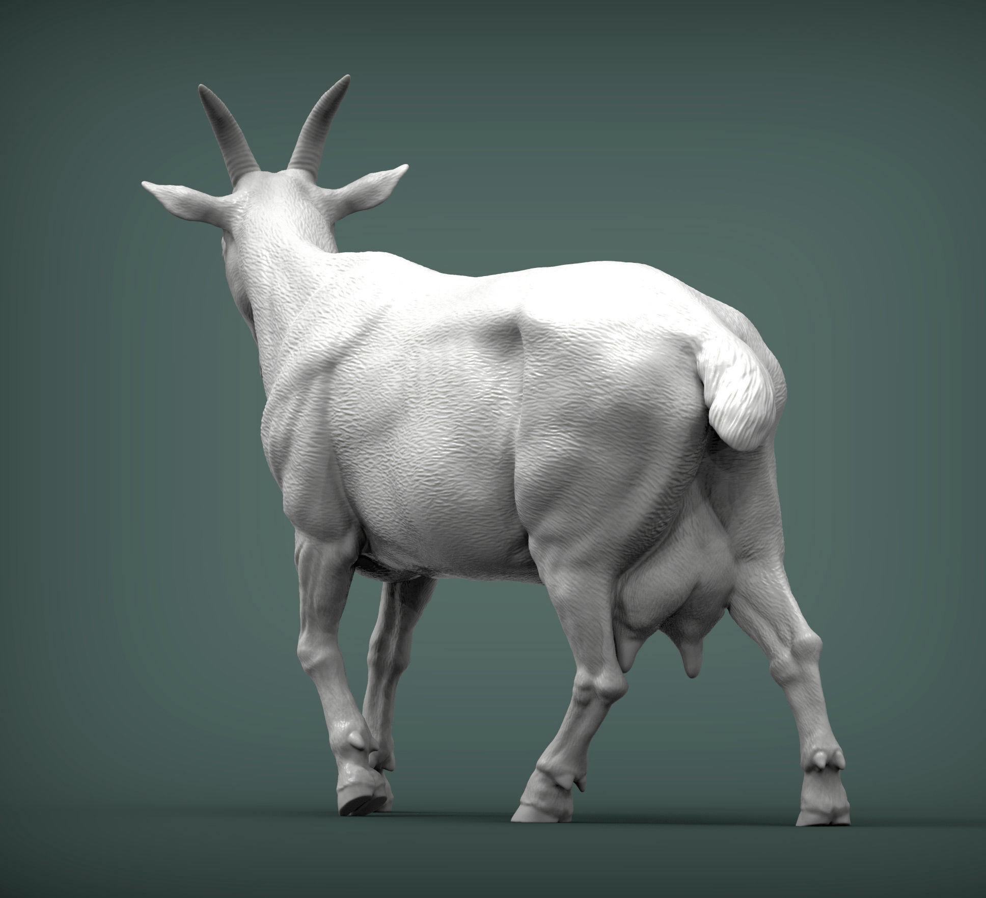 Goat 3D print model 3D model 3D printable | CGTrader