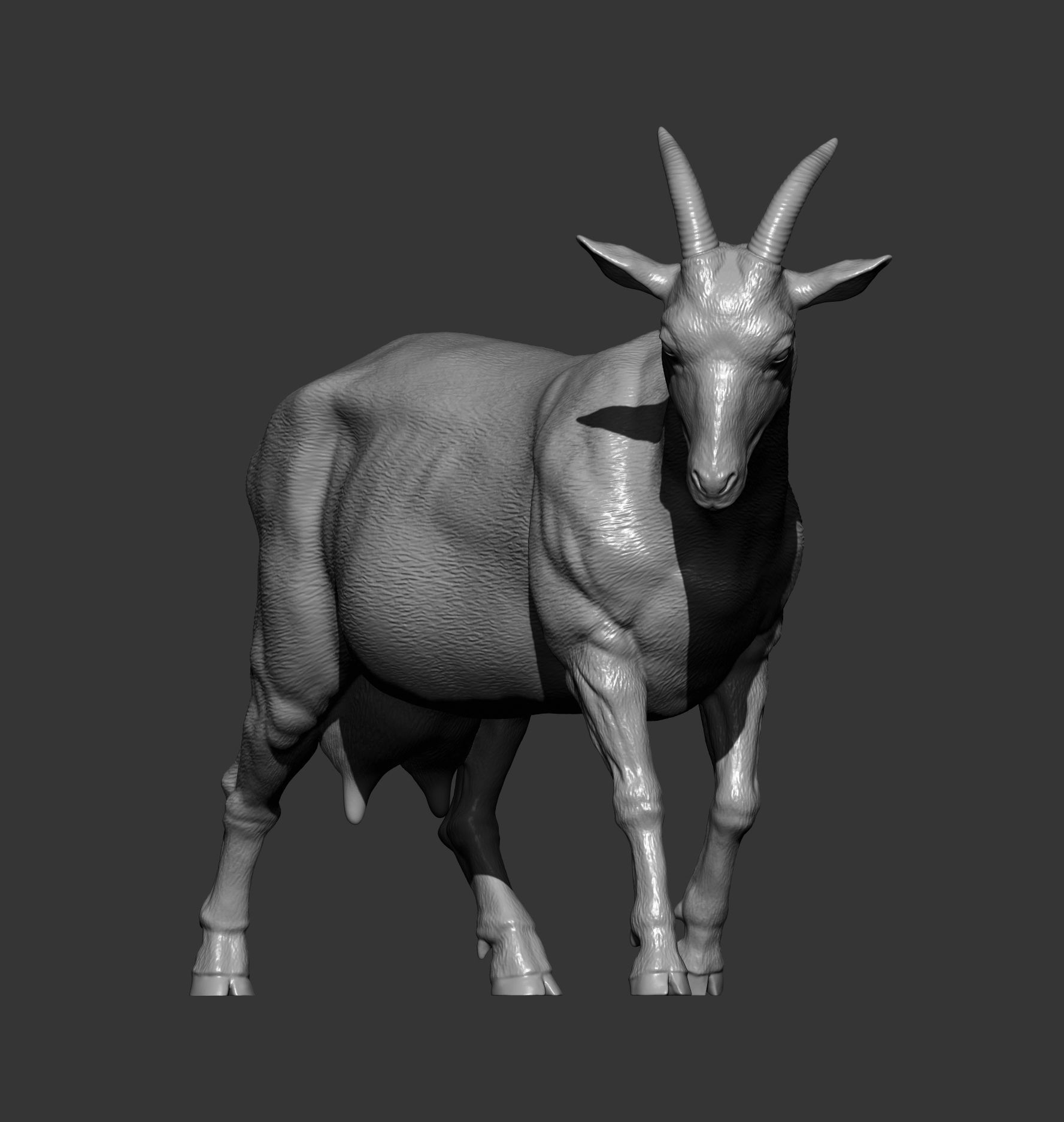 Goat 3D print model 3D model 3D printable | CGTrader