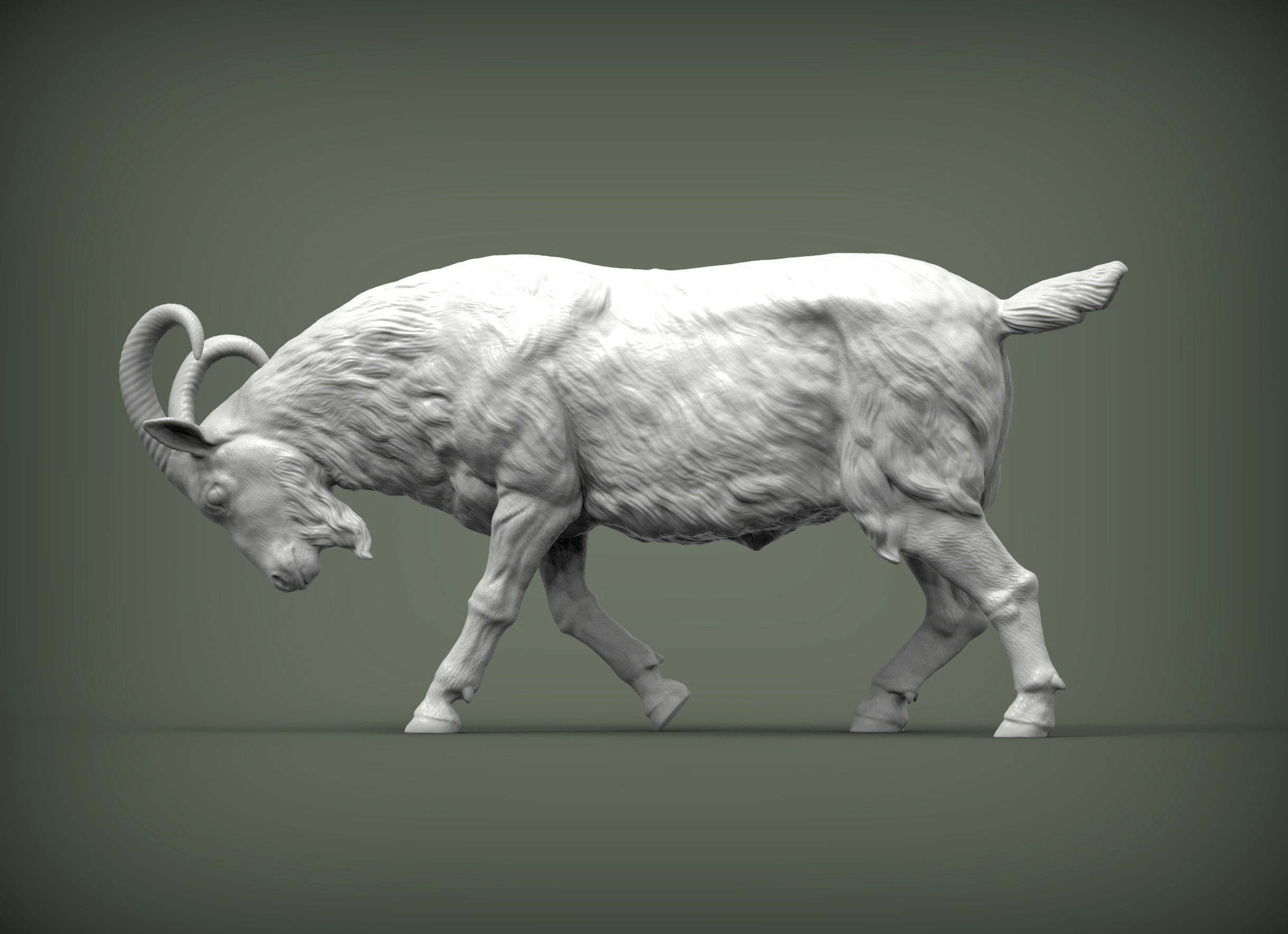 Goat attacks 3D model 3D printable | CGTrader