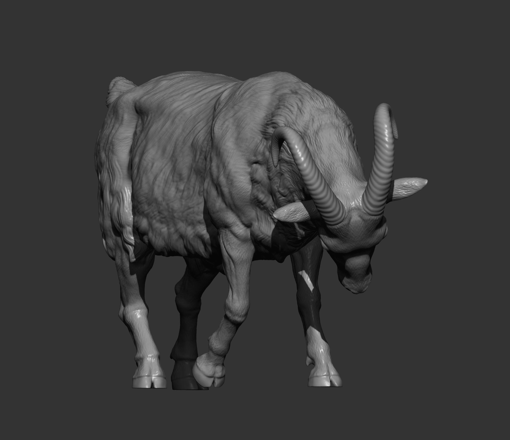 Goat attacks 3D model 3D printable | CGTrader