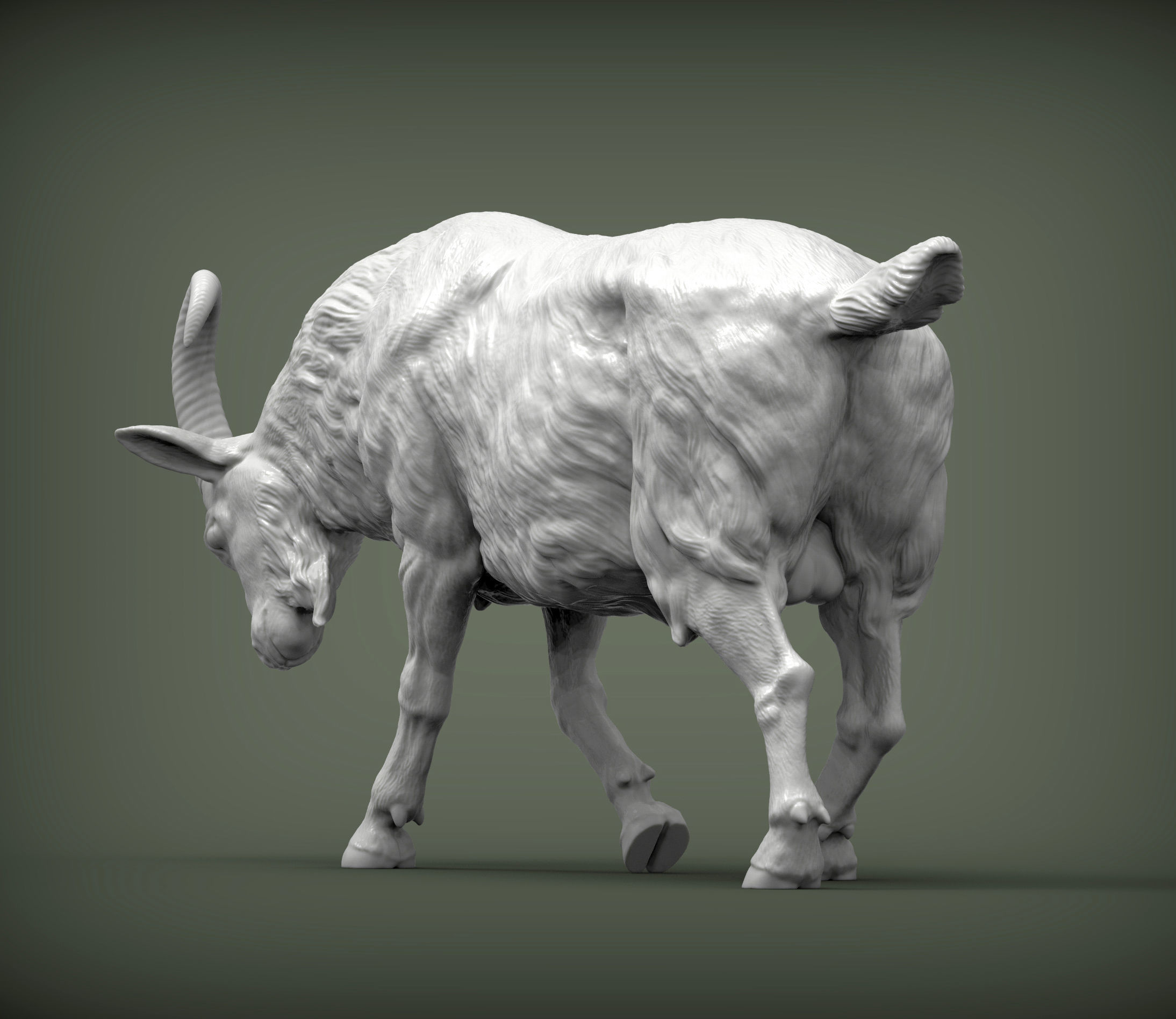 Goat attacks 3D model 3D printable | CGTrader