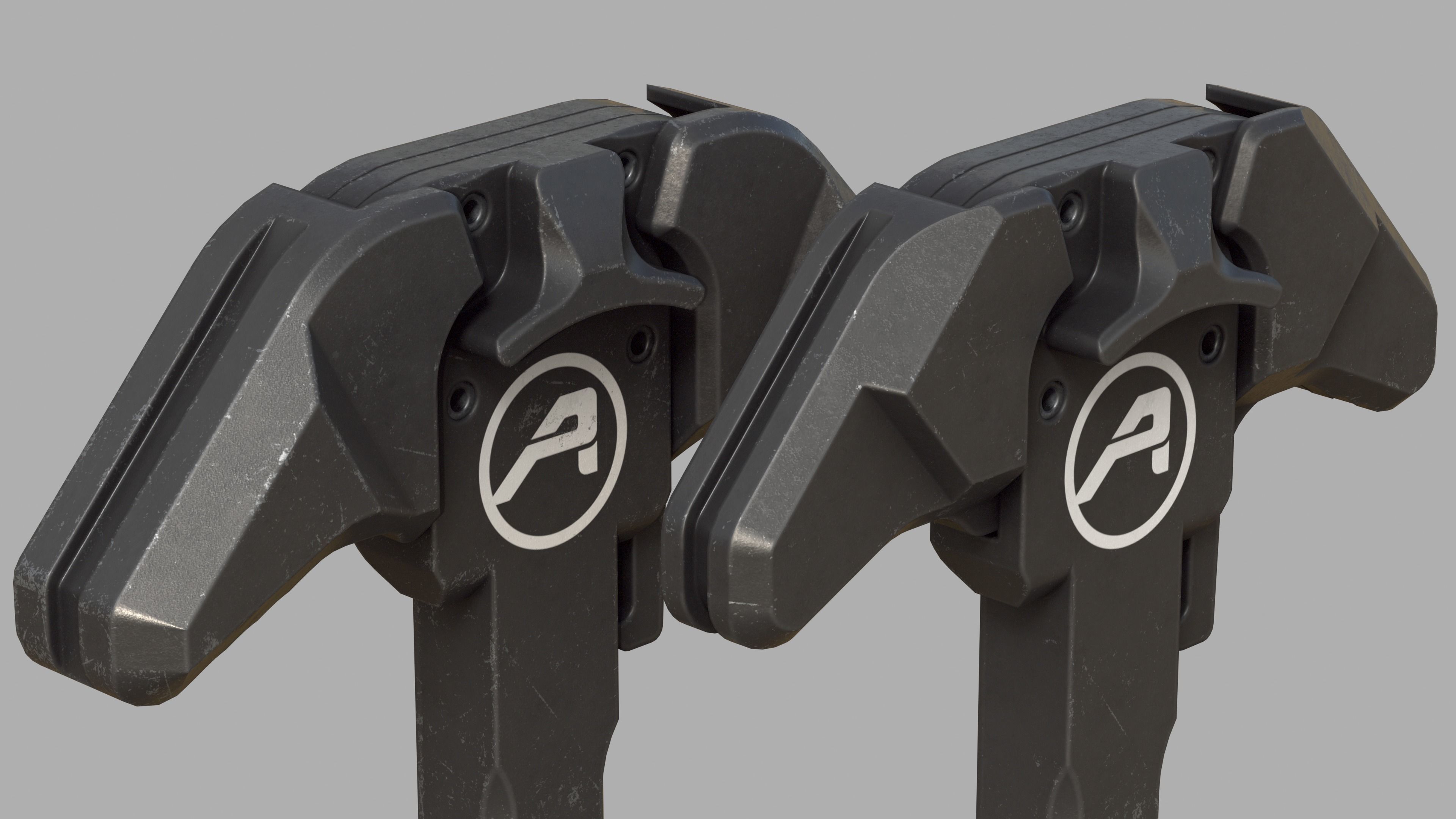 3D model BREACH Charging Handle - Replica - LOW POLY VR / AR / low-poly ...