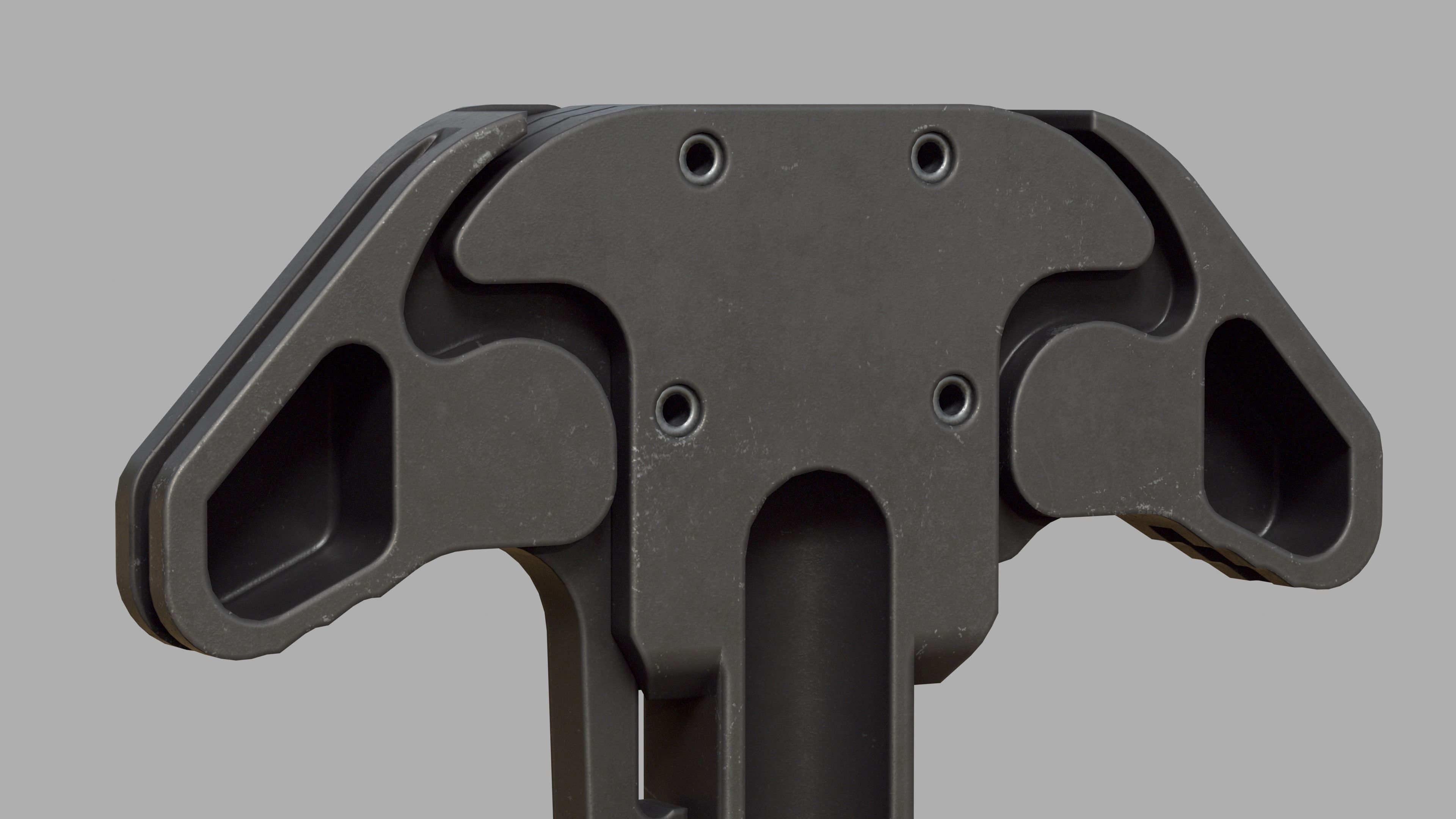 3D model BREACH Charging Handle - Replica - LOW POLY VR / AR / low-poly ...