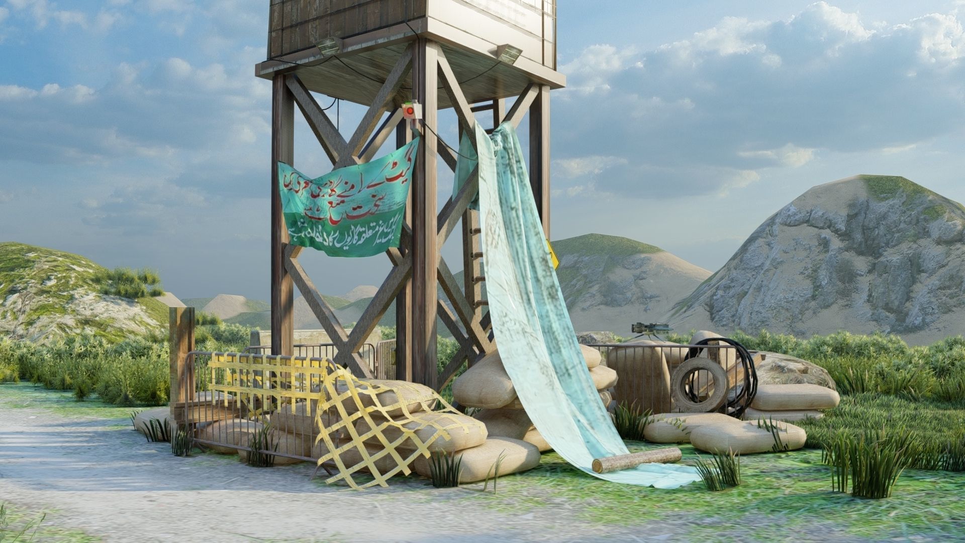 Project IGI Watch Tower 3D model animated | CGTrader