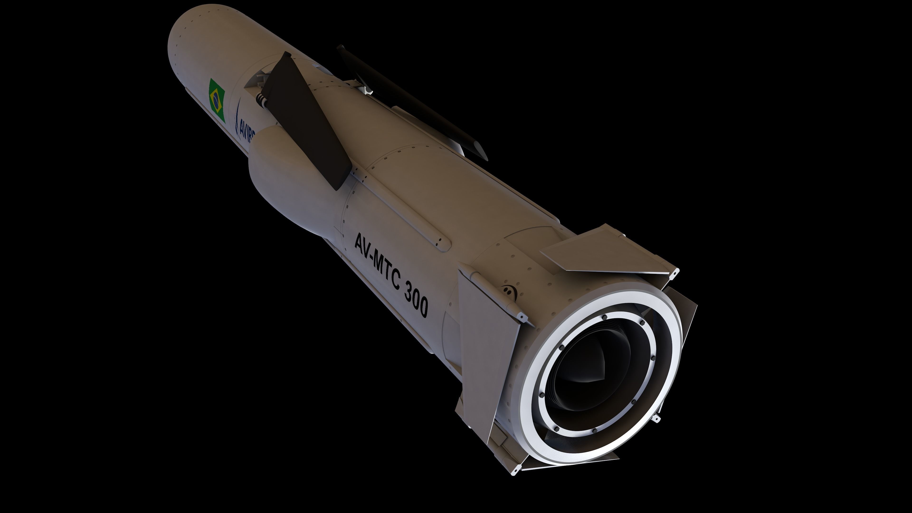 AV-MTC 300 - Cruise missile 3D model animated | CGTrader