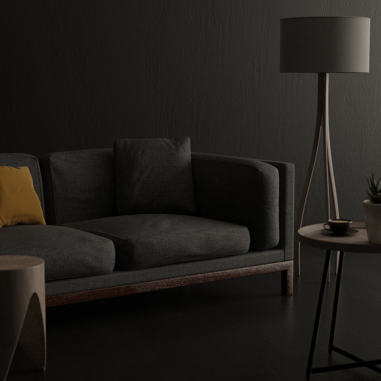 Dark room free 3D model | CGTrader