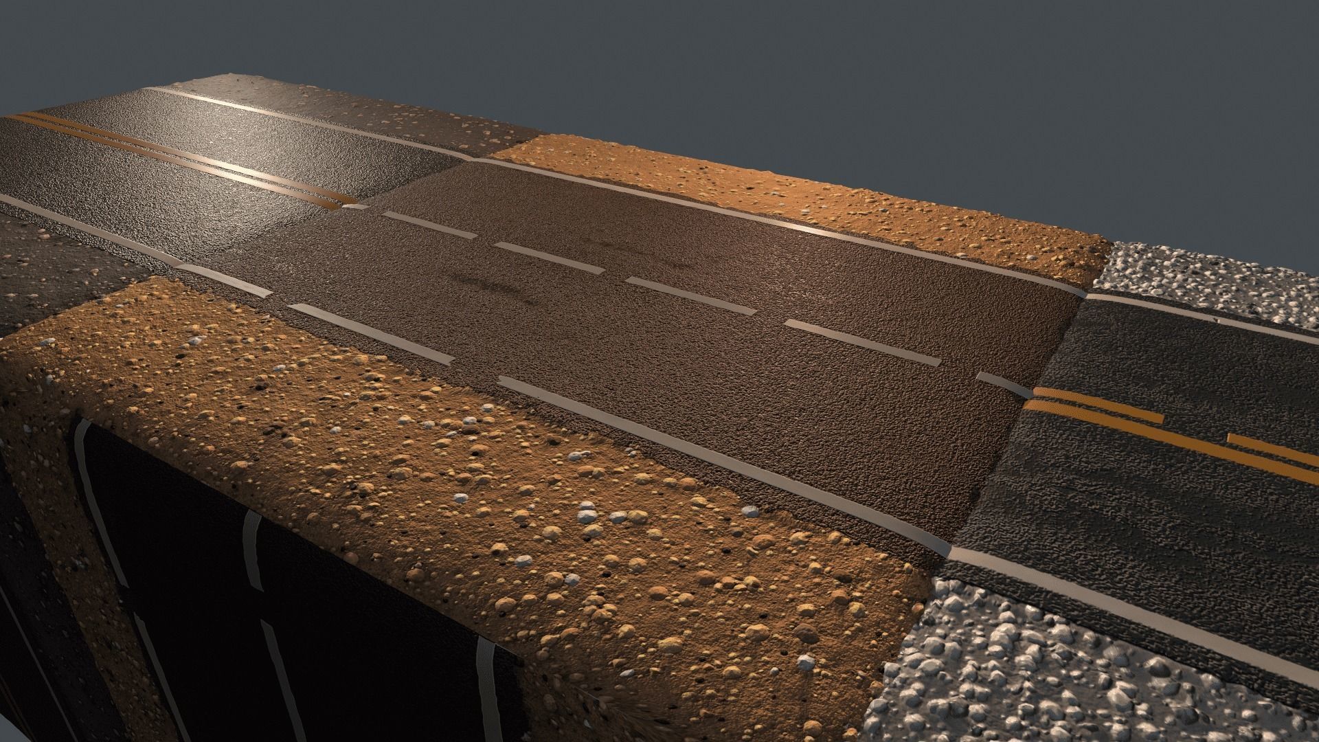 REALISTIC ROAD PBR TEXTURE - SEAMLESS Texture and sbsar File Texture ... REALISTIC ROAD PBR TEXTURE - SEAMLESS Texture and sbsar File Texture ...