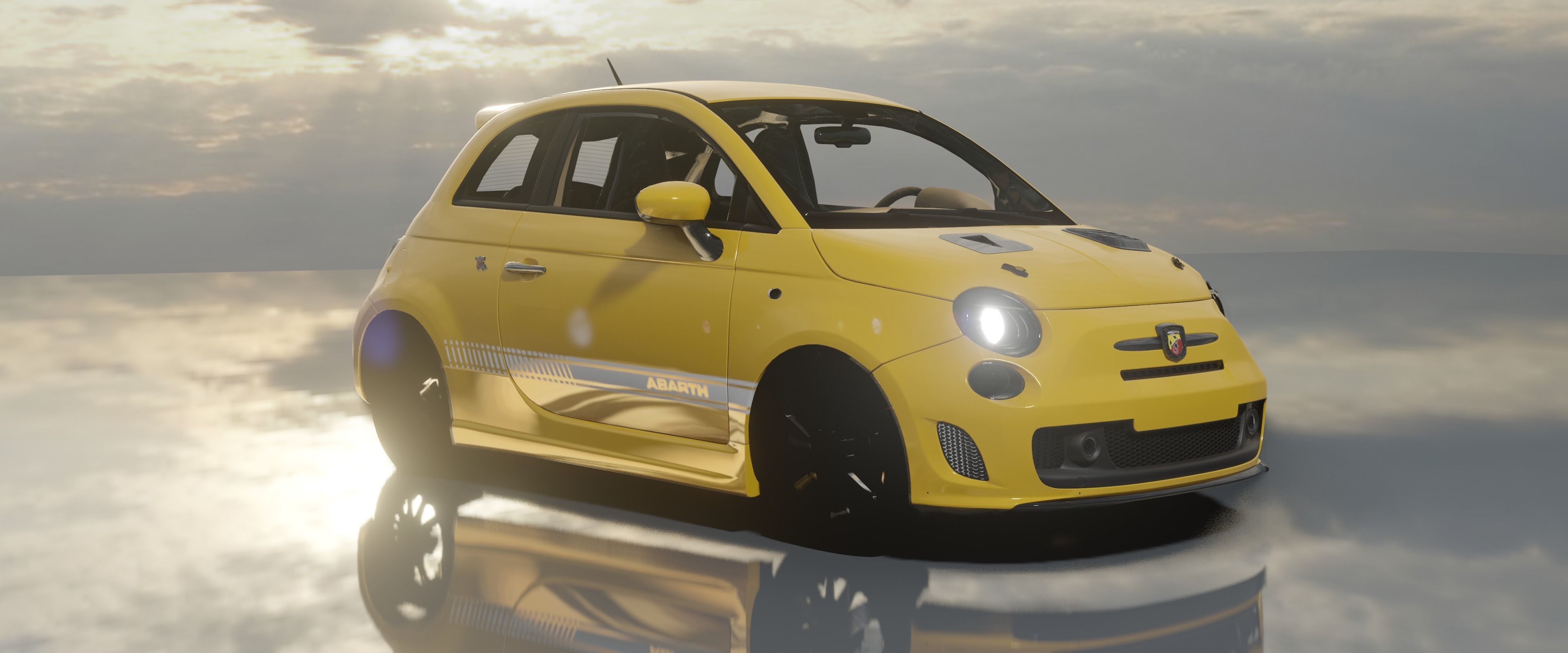 3D model Fiat Abarth 500 - Rigged VR / AR / low-poly | CGTrader