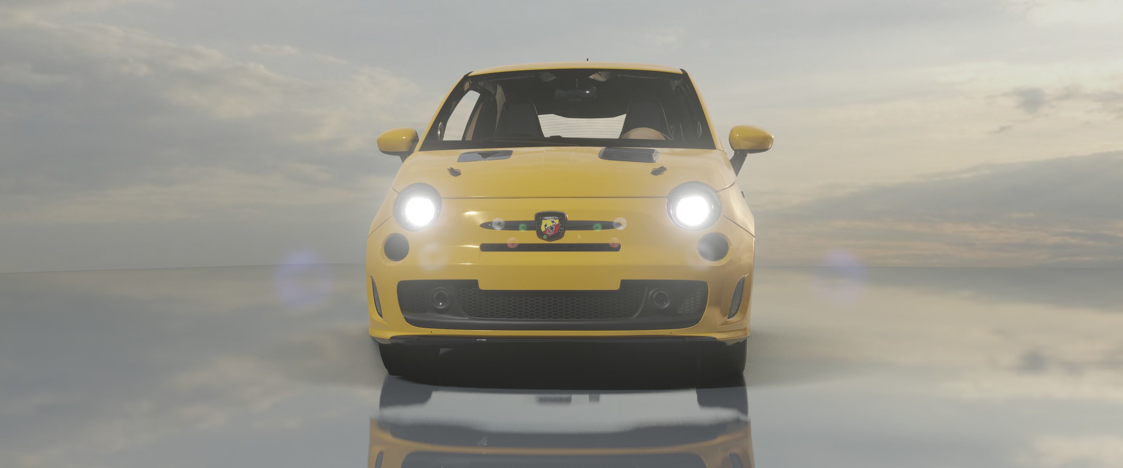 3D model Fiat Abarth 500 - Rigged VR / AR / low-poly | CGTrader