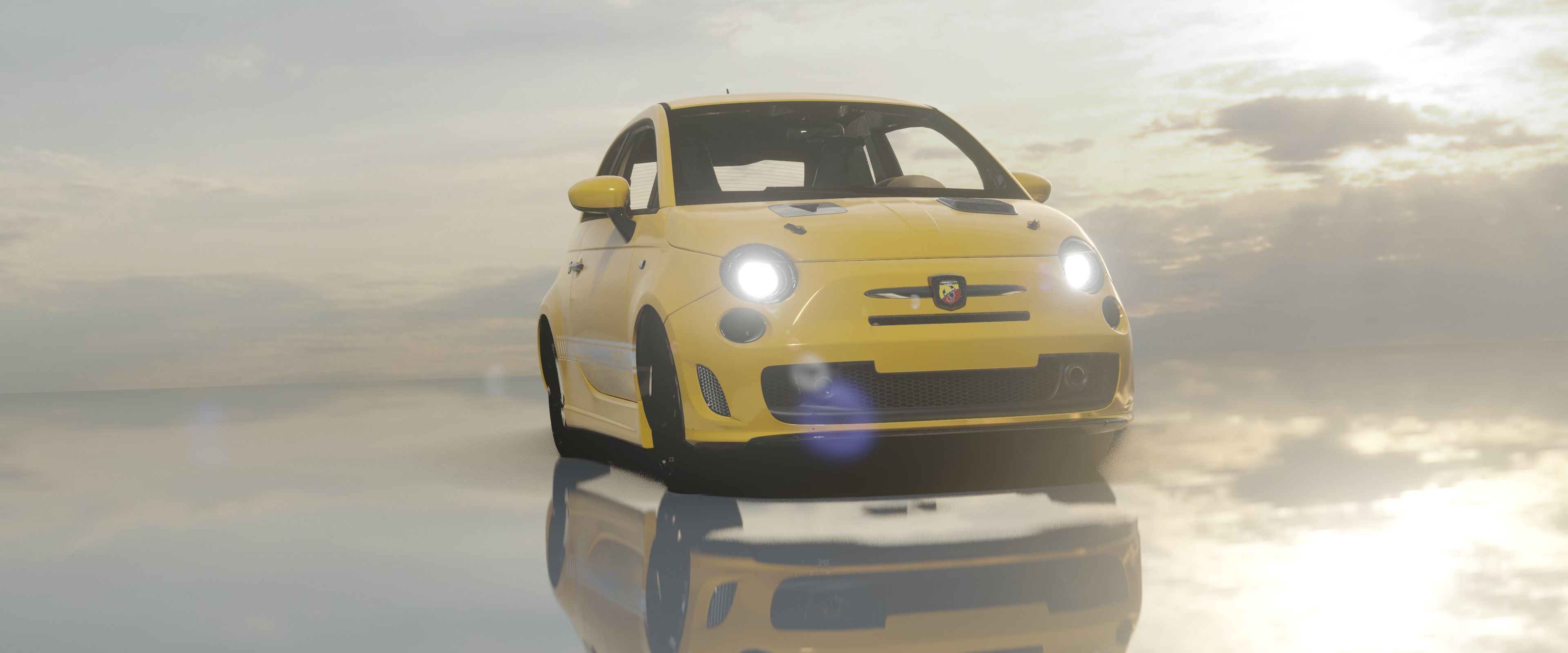 3D model Fiat Abarth 500 - Rigged VR / AR / low-poly | CGTrader