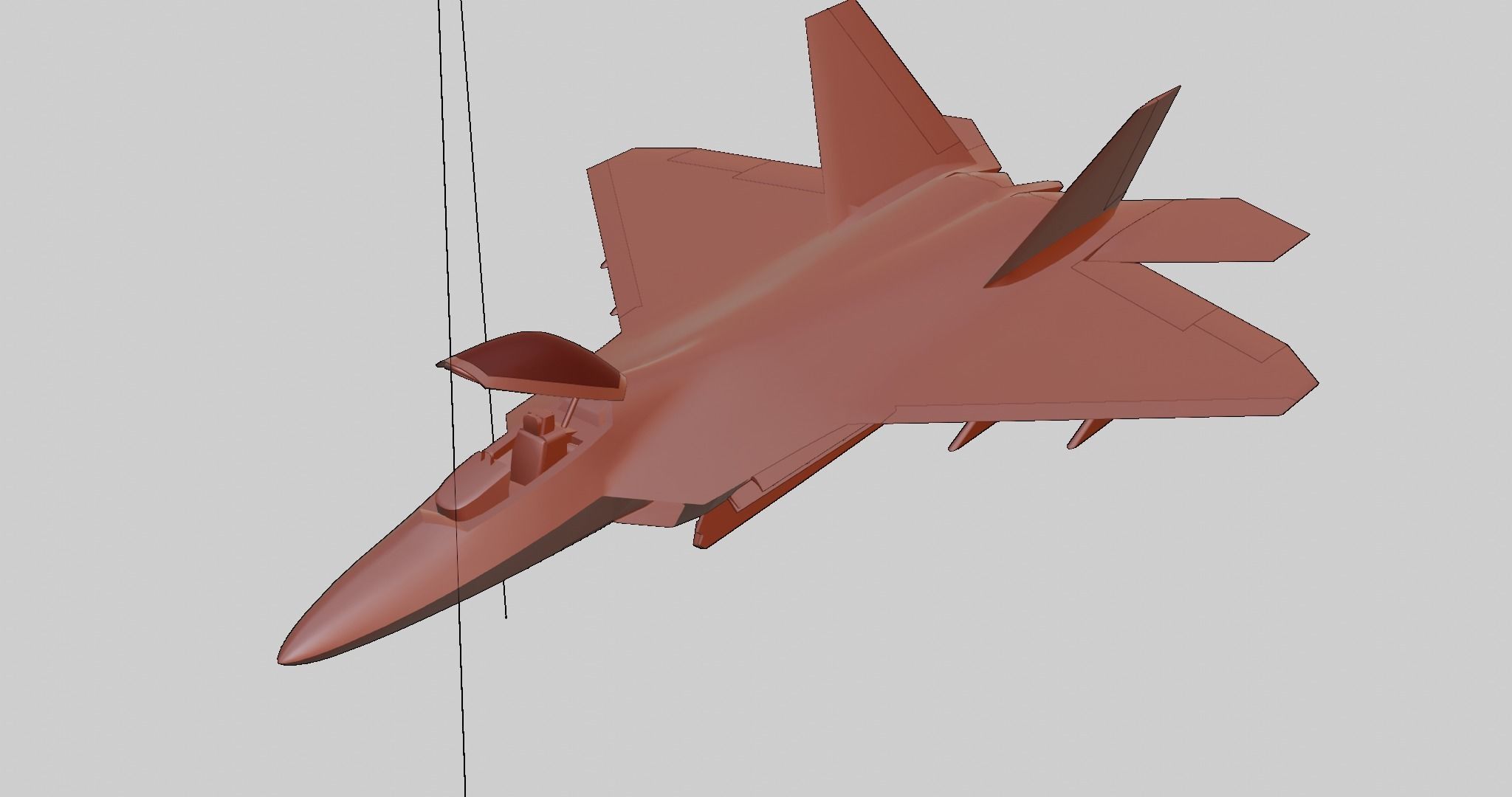 3D model Lockheed Martin F-22 Raptor VR / AR / low-poly | CGTrader