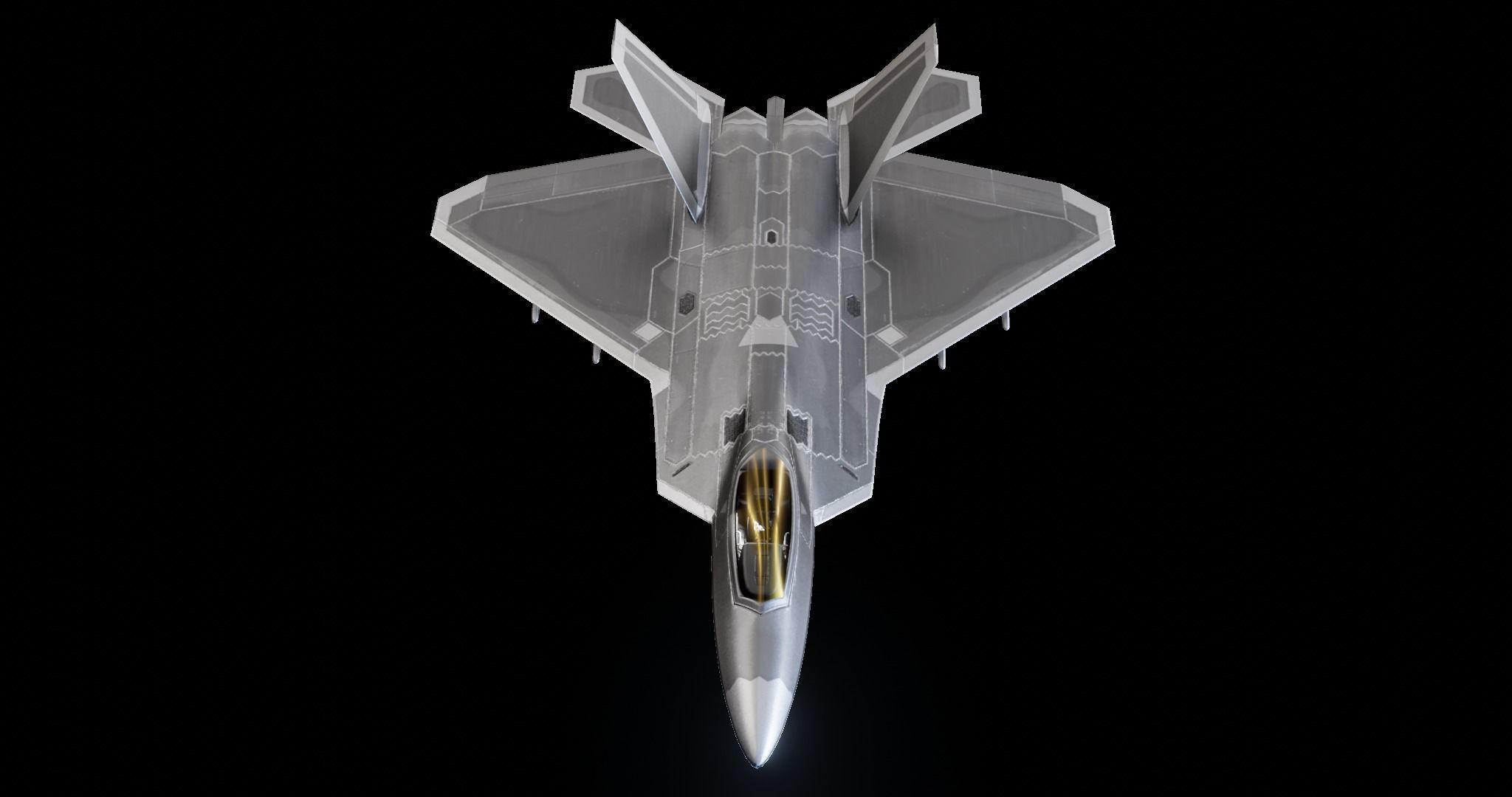 3D model Lockheed Martin F-22 Raptor VR / AR / low-poly | CGTrader
