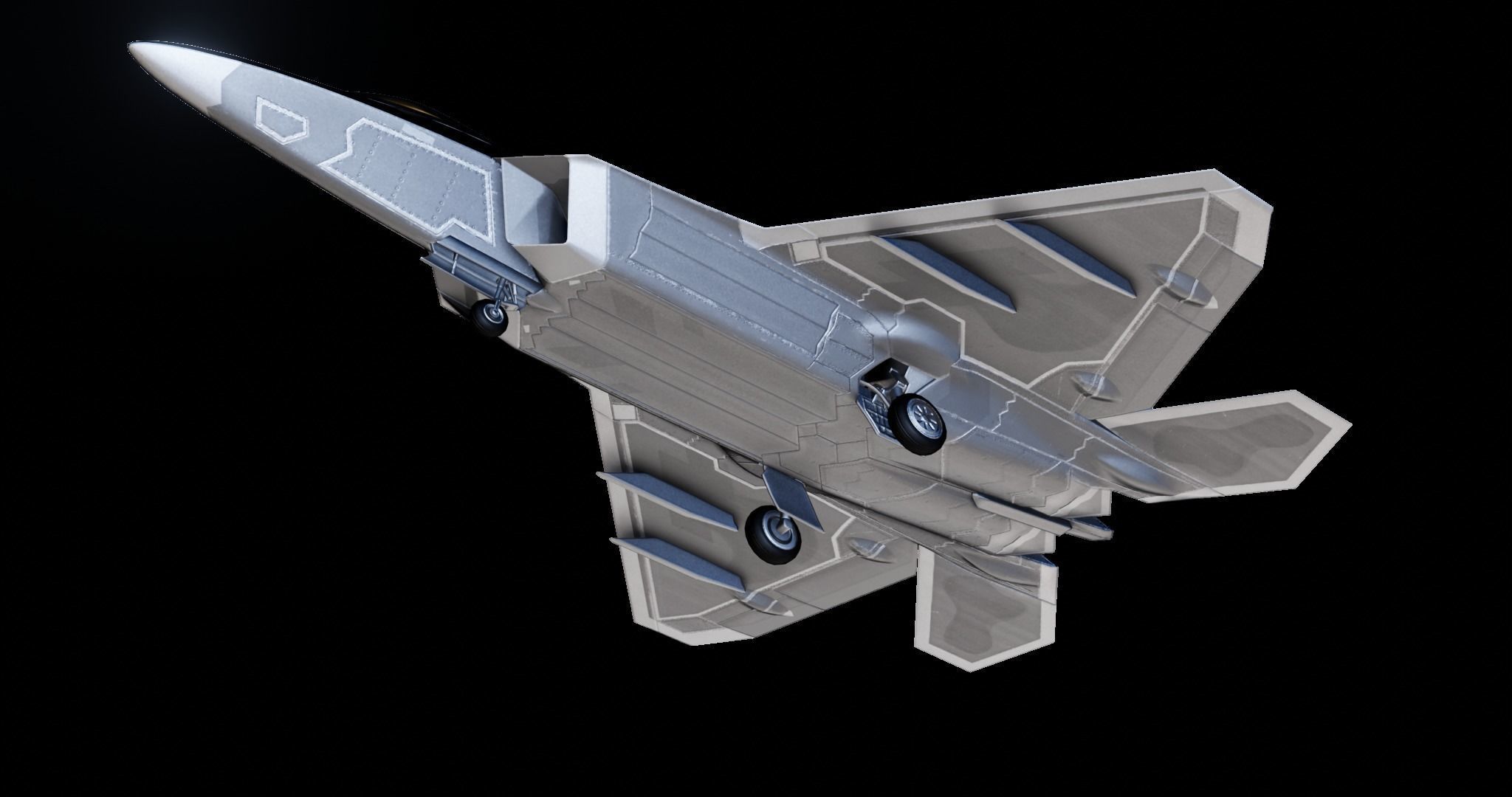 3D model Lockheed Martin F-22 Raptor VR / AR / low-poly | CGTrader