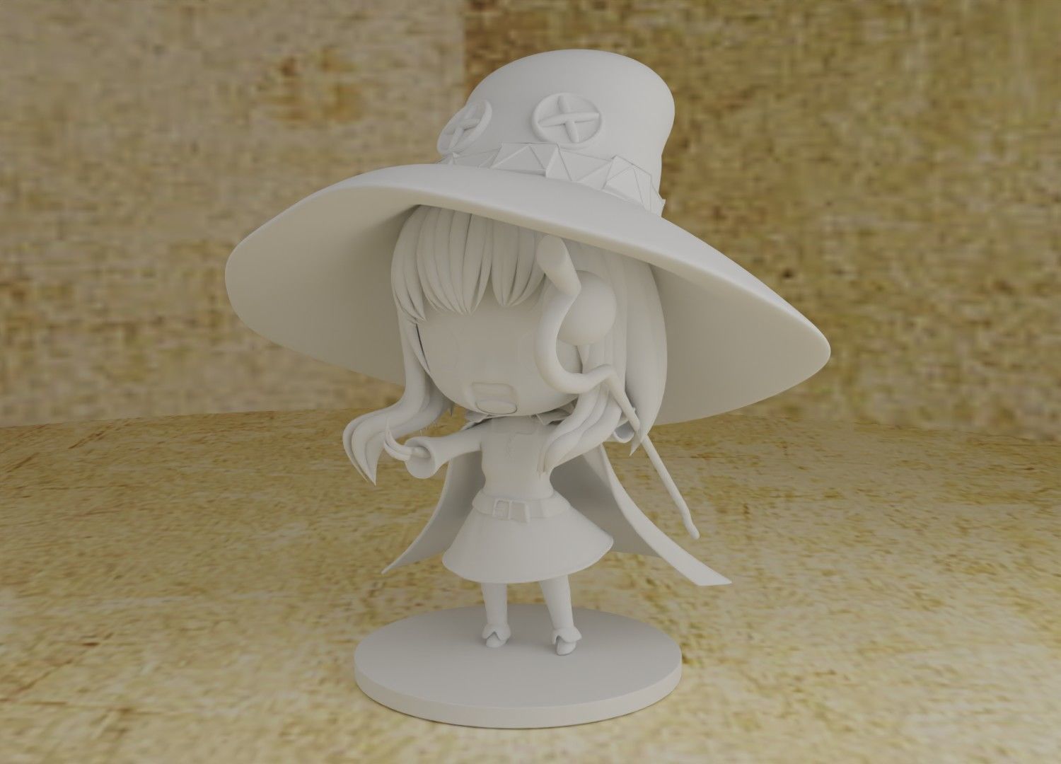 chibi megumin 3D model 3D printable | CGTrader