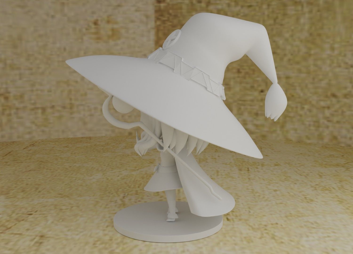 chibi megumin 3D model 3D printable | CGTrader