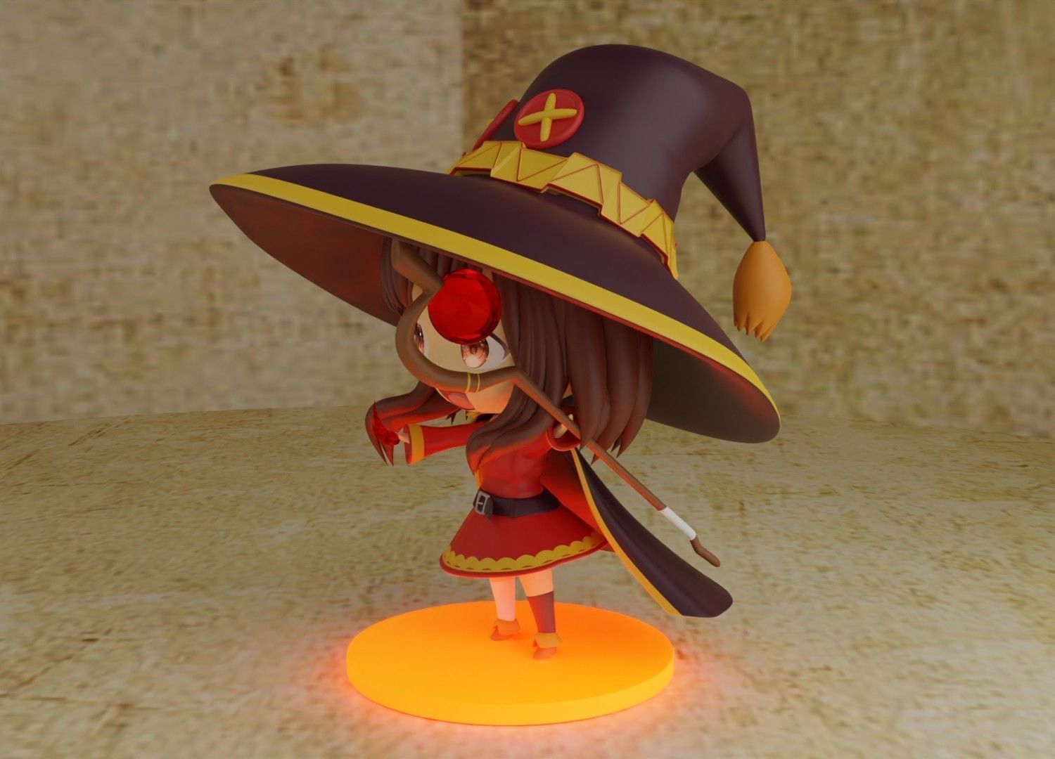 chibi megumin 3D model 3D printable | CGTrader