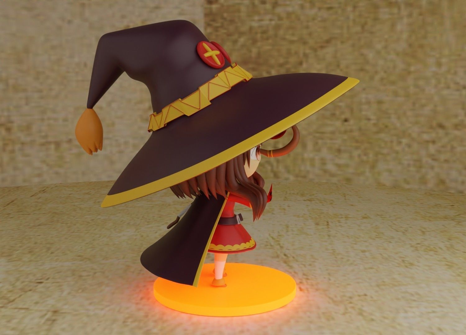 chibi megumin 3D model 3D printable | CGTrader