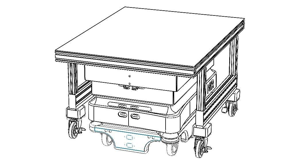 MiR100 Lift Top Module 3D model rigged | CGTrader