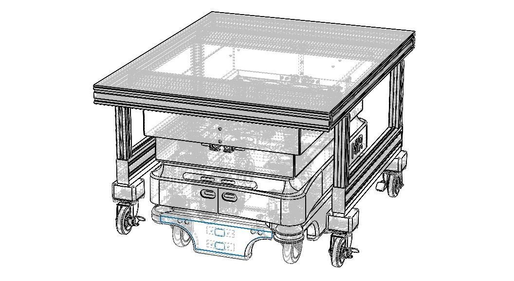 MiR100 Lift Top Module 3D model rigged | CGTrader