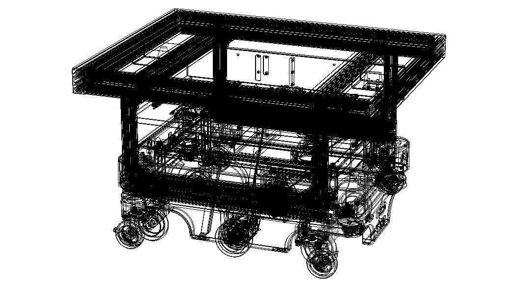 MiR100 Lift Top Module 3D model rigged | CGTrader