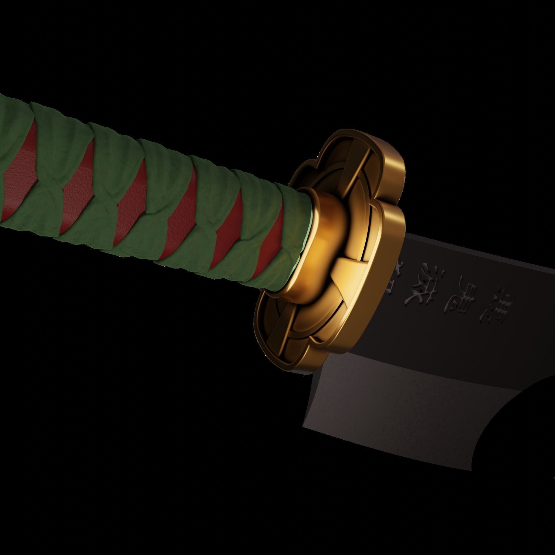 Tengen Uzui cosplay sword Demon Slayer Kimetsu no Yaiba 3D model 3D ...