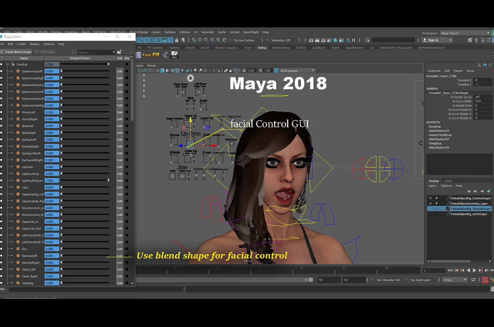 3D model Female Base Complete Rig VR / AR / low-poly | CGTrader