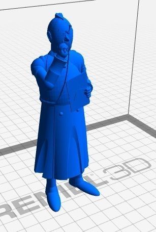 Colonel Sponsz from Tintin King Ottokars Sceptre 3D model 3D printable ...