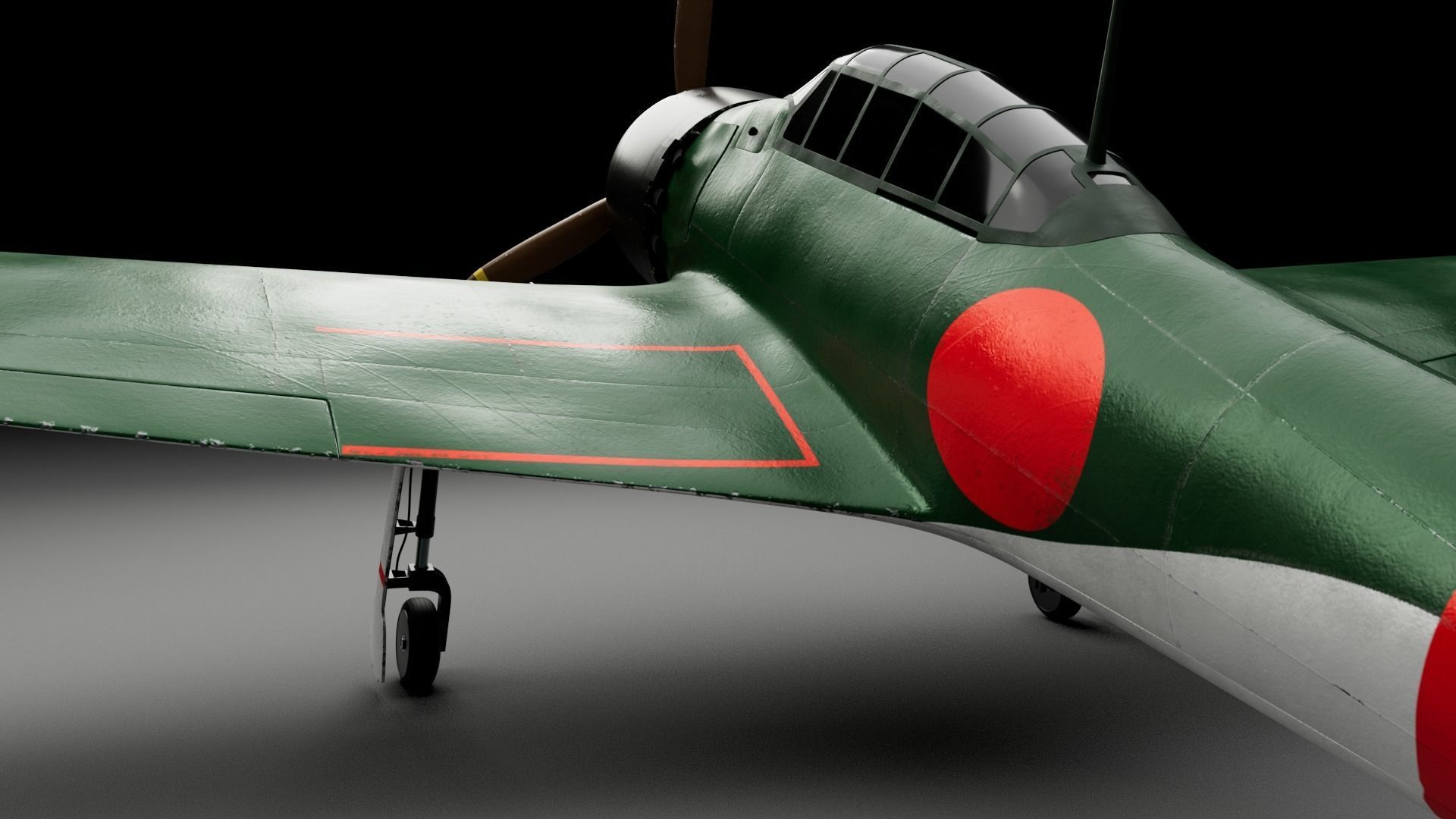 A6M5 Zero fighter 3d model 3D model | CGTrader