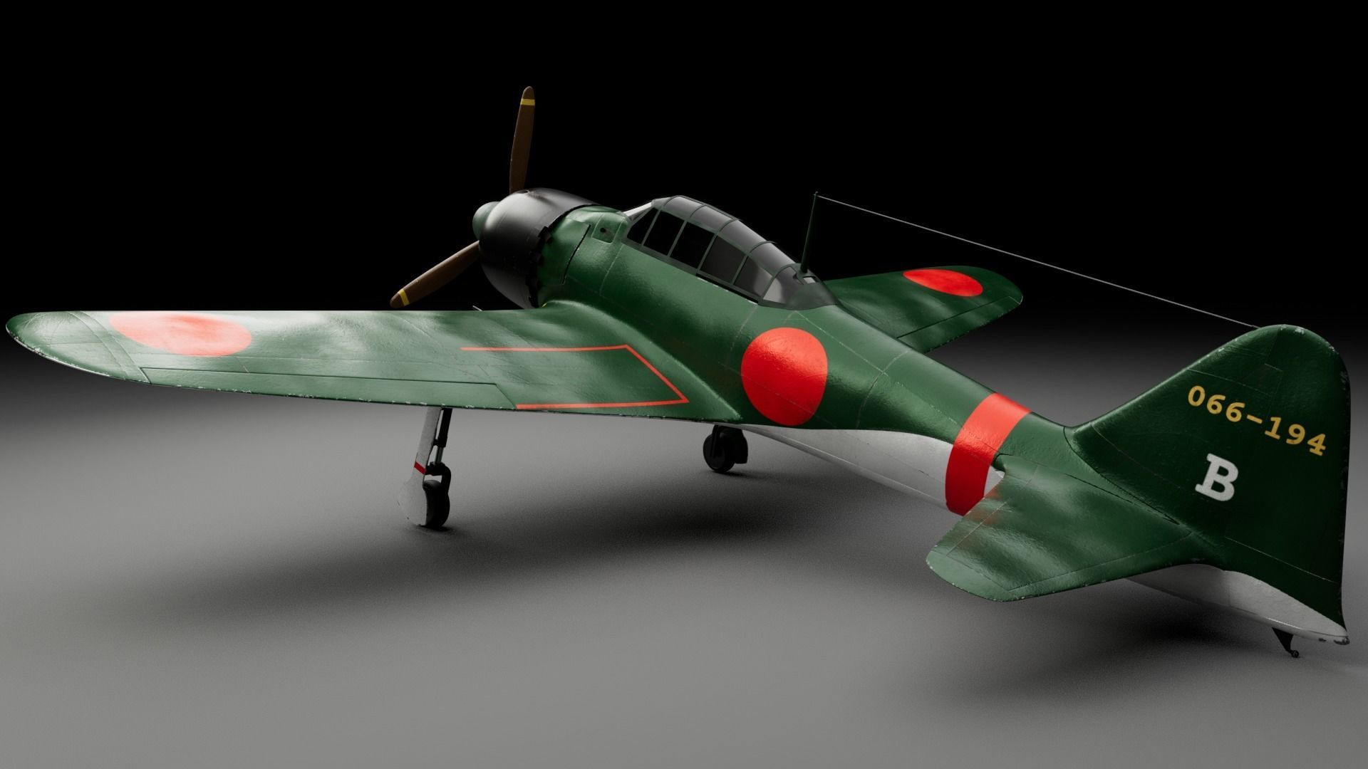 A6M5 Zero fighter 3d model 3D model | CGTrader