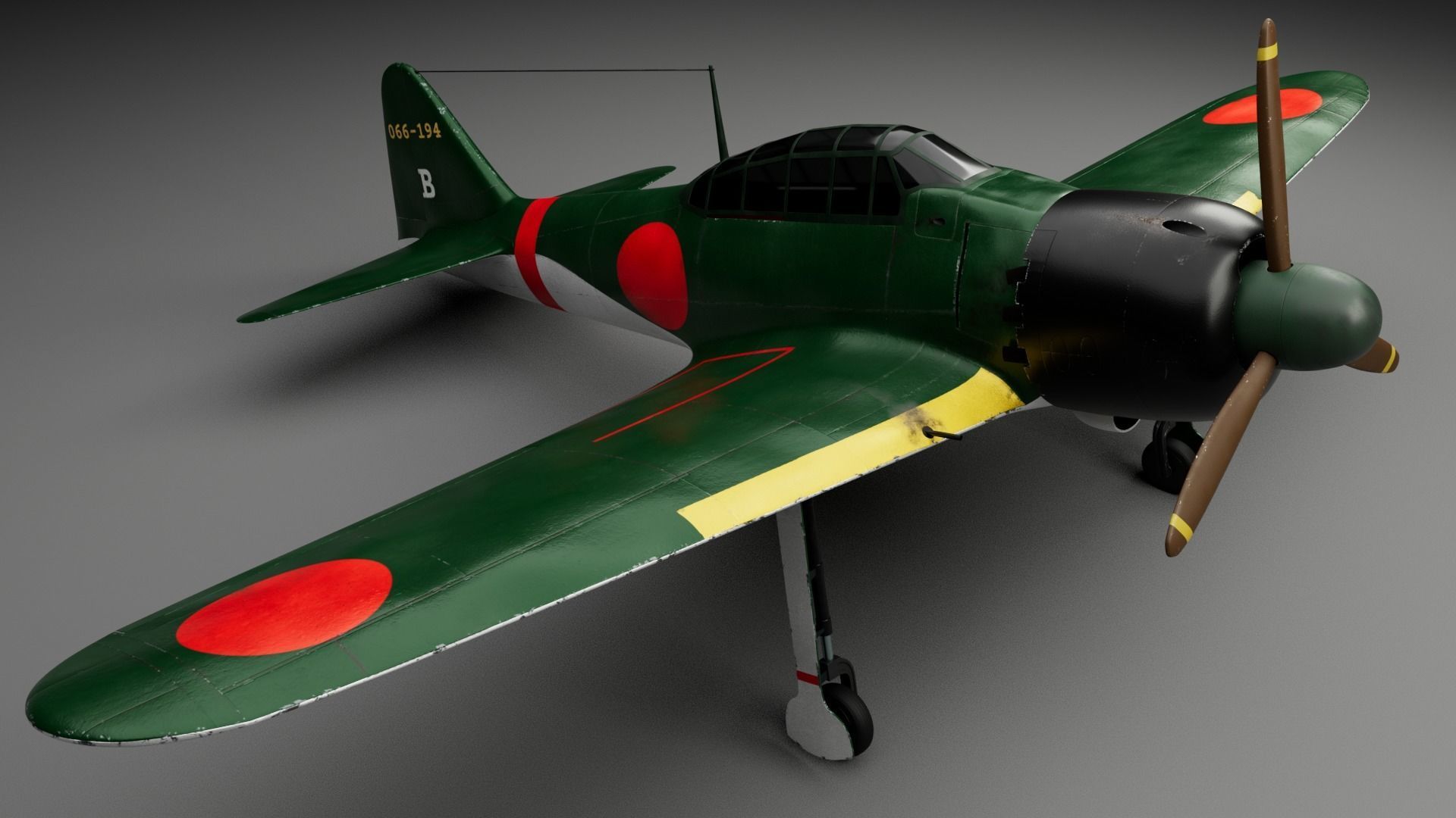 A6M5 Zero fighter 3d model 3D model | CGTrader
