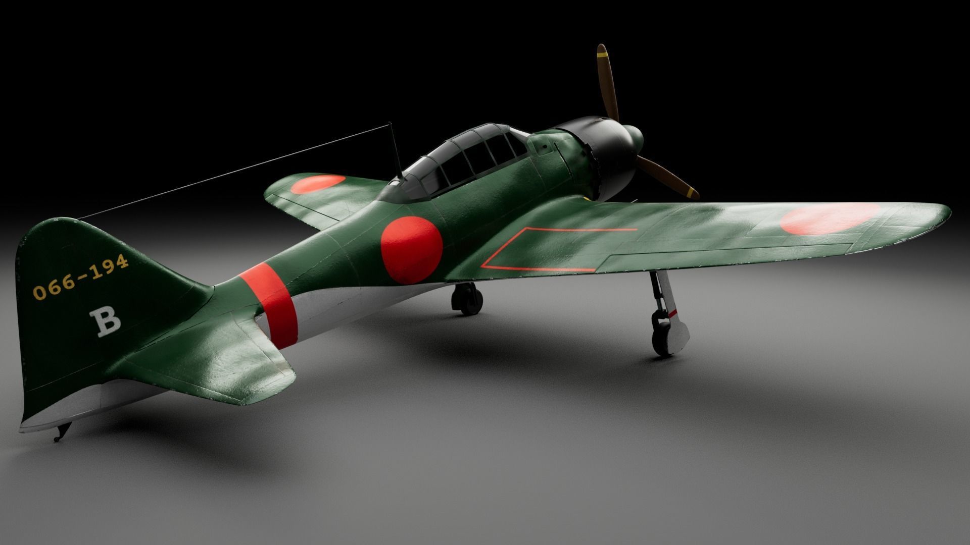 A6M5 Zero fighter 3d model 3D model | CGTrader