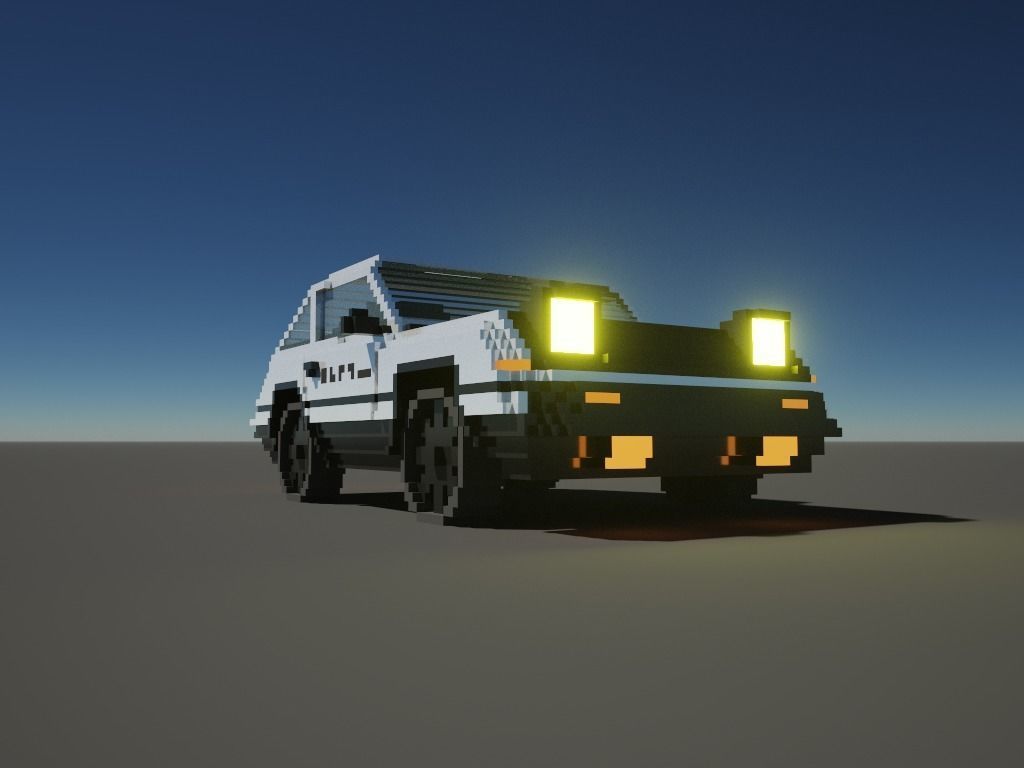 AE86 Car Chibi Voxel Art 3D model | CGTrader
