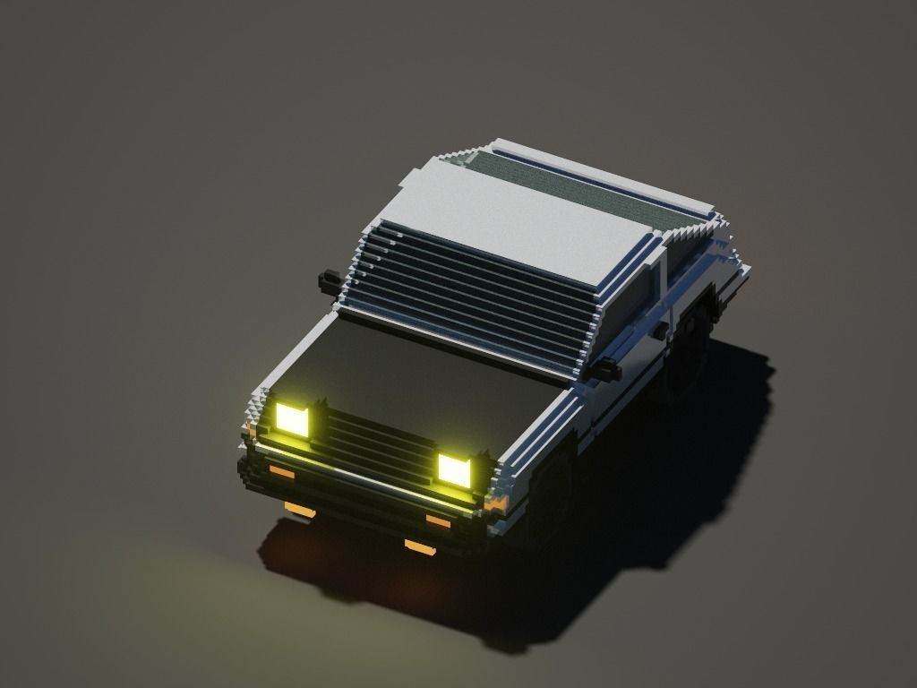 AE86 Car Chibi Voxel Art 3D model | CGTrader
