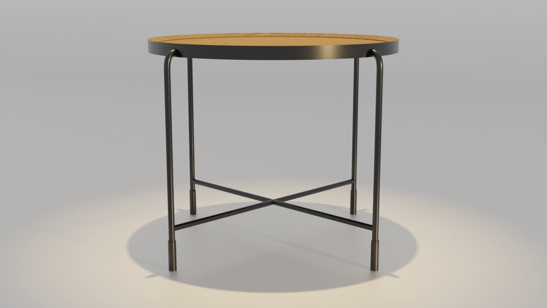 Wooden Top Table 3D model | CGTrader
