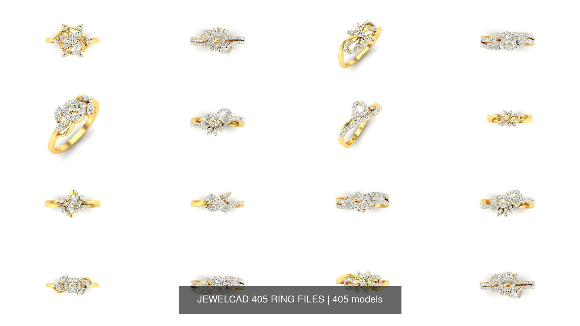 JEWELCAD 405 RING FILES 3D Model Collection | CGTrader