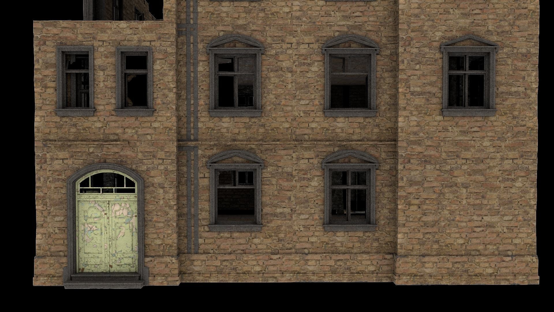 Realistic Ruined Building 3D model | CGTrader