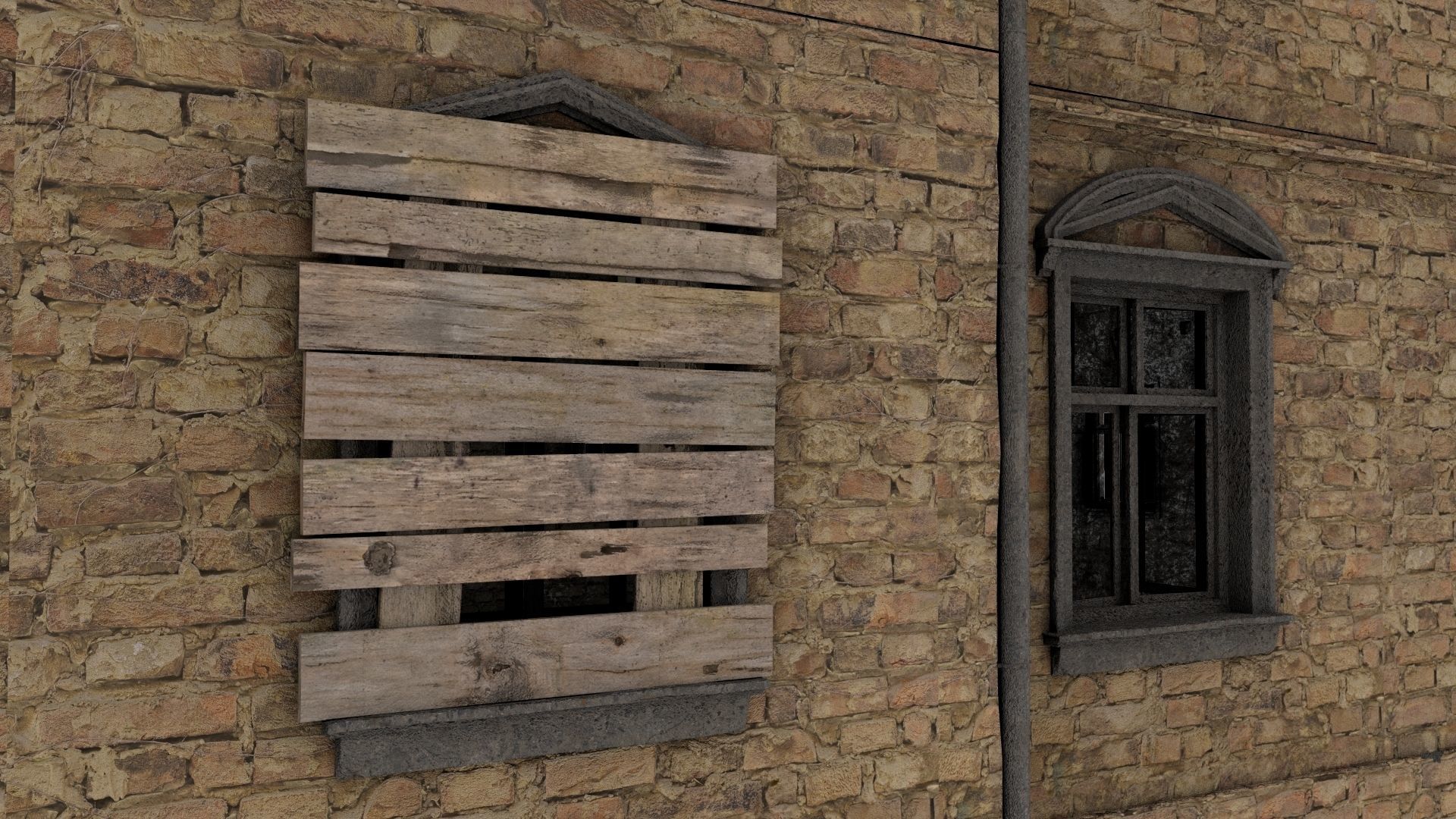 Realistic Ruined Building 3D model | CGTrader