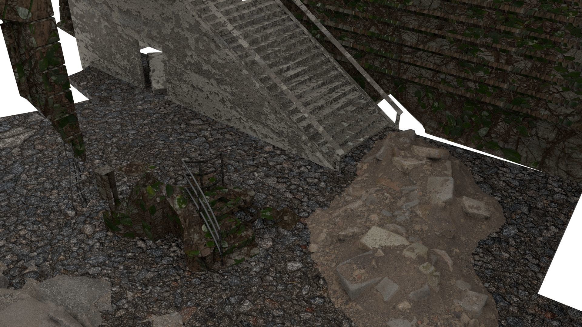 Realistic Ruined Building 3D model | CGTrader