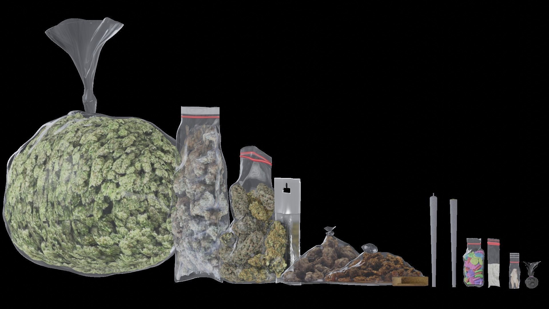 3D model Drugs Variety Pack VR / AR / low-poly | CGTrader